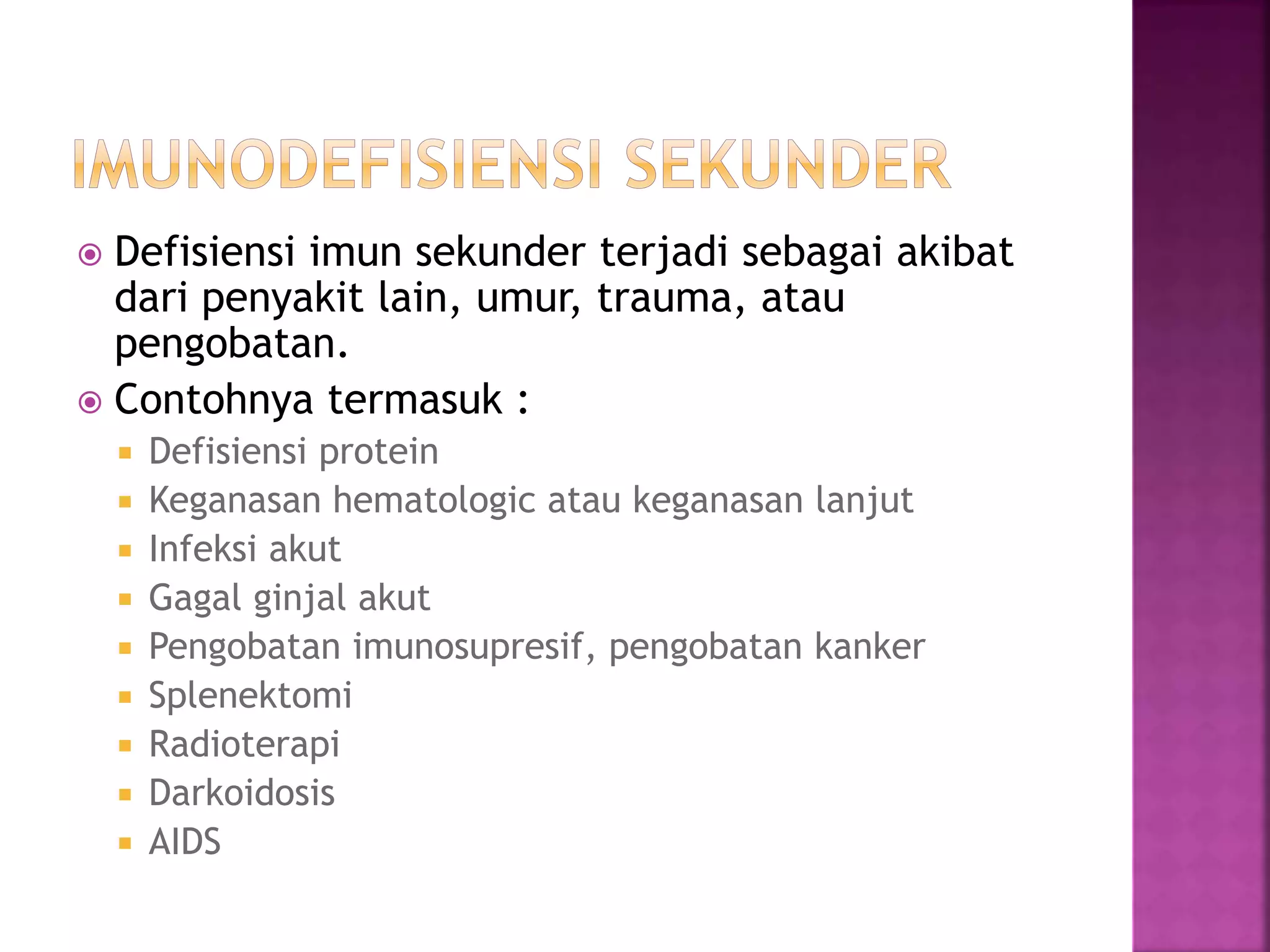 Defisiensi imun | PPTX