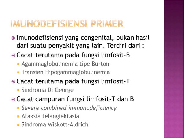 Defisiensi imun | PPTX