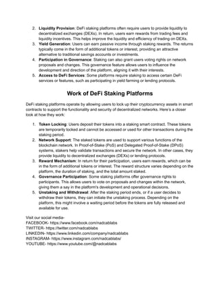Top DeFi Staking Platform: Key Features & Benefits | PDF