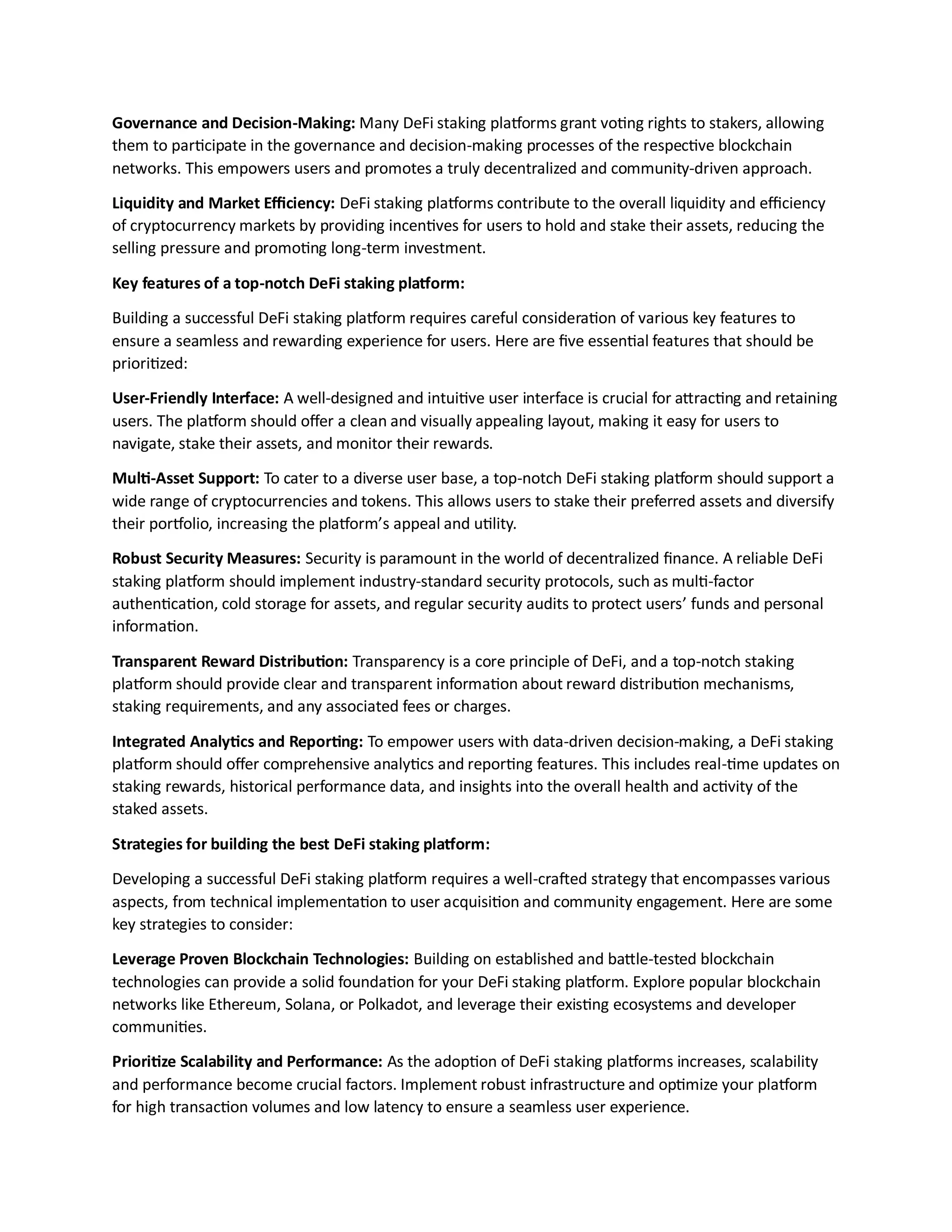 Elite Defi Staking Software Development solutions | PDF