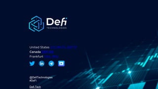 DeFi Technologies Deck - January 2022 | PPT | Free Download