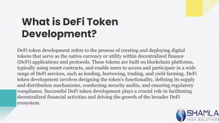 Defi token development | PPT