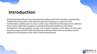 How did DeFi tokens function on Binance smart contract network? | PPT