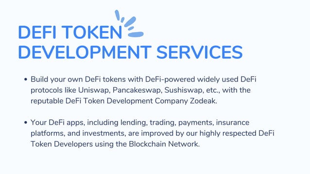 DeFi Token Development - Zodeak | PPT