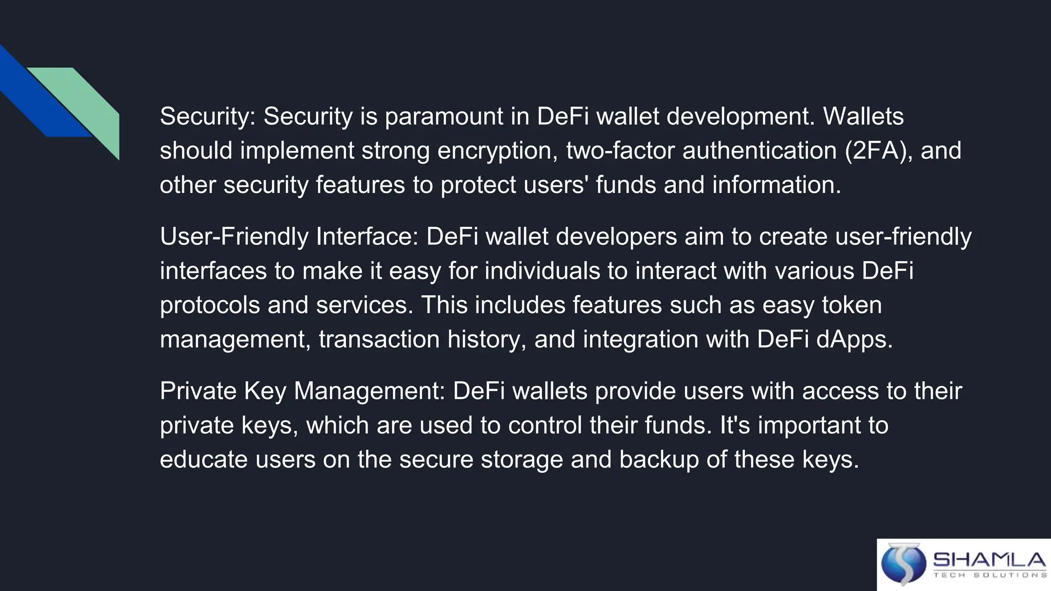 Defi wallet development | PPT