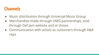 Def Jam Business Model | PDF