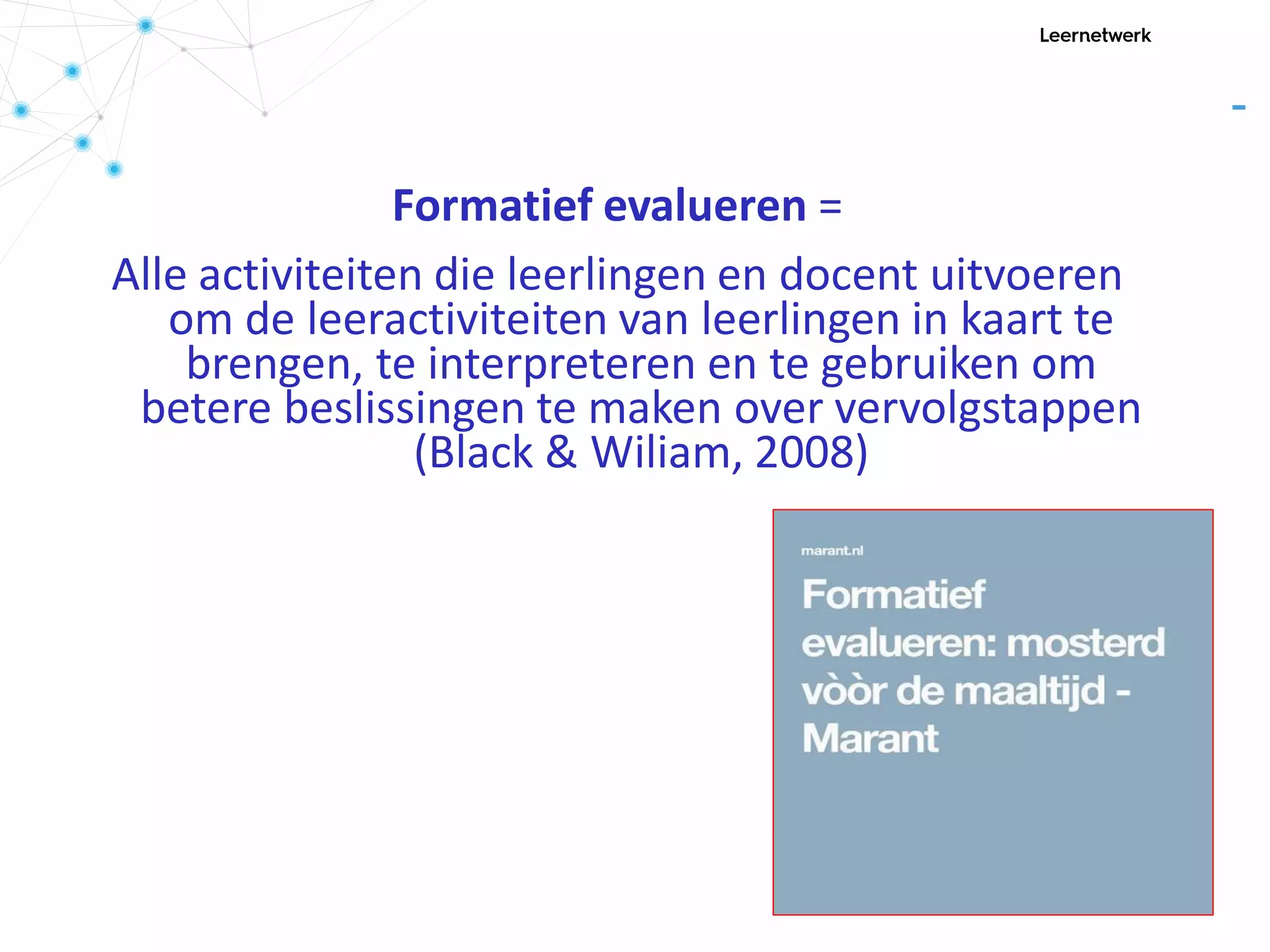 De cyclus van formatief evalueren | PDF | Educational Assessment ...
