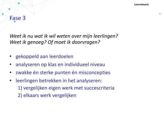 De cyclus van formatief evalueren | PDF | Educational Assessment ...