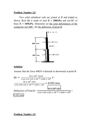 Deflection and member deformation | DOCX