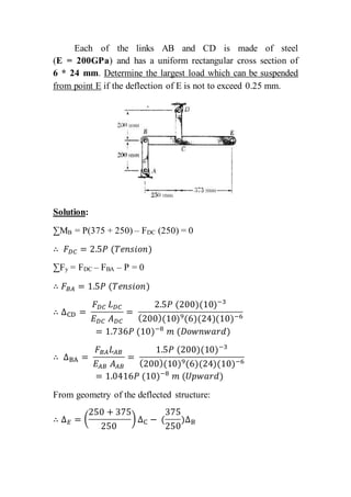 Deflection and member deformation | DOCX