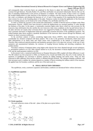 Deflection and stress analysis of fibrous composite lamin | PDF