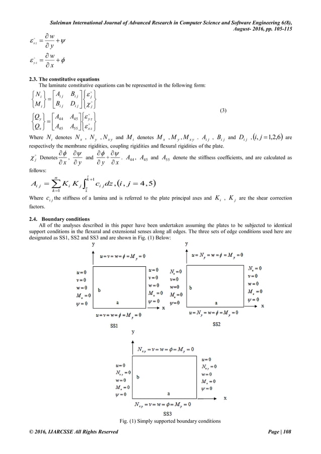 Deflection and stress analysis of fibrous composite lamin | PDF