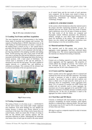 Deflection control in rcc beams by using mild steel strips (an ...