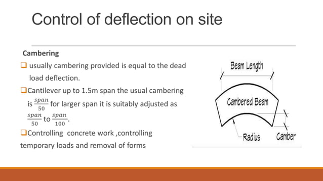 Deflection & cracking of RC structure(limit state method) | PPTX ...