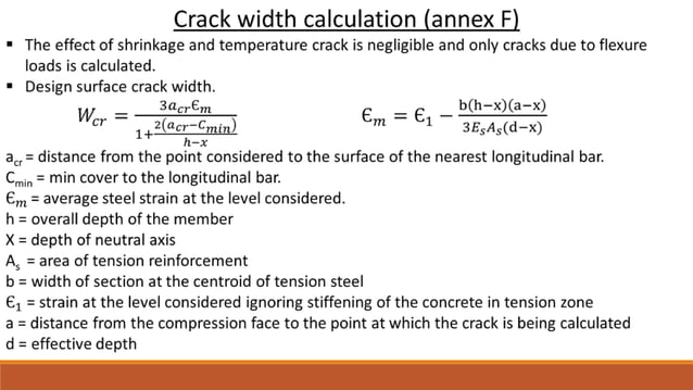 Deflection & cracking of RC structure(limit state method) | PPTX ...