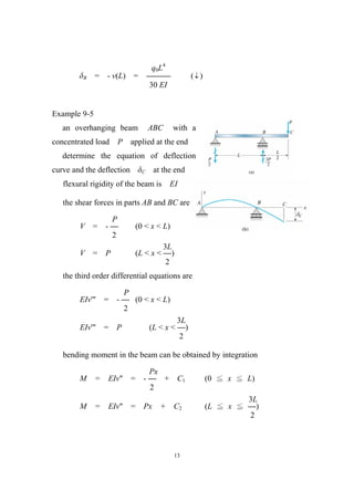 Deflection in beams 1 | PDF