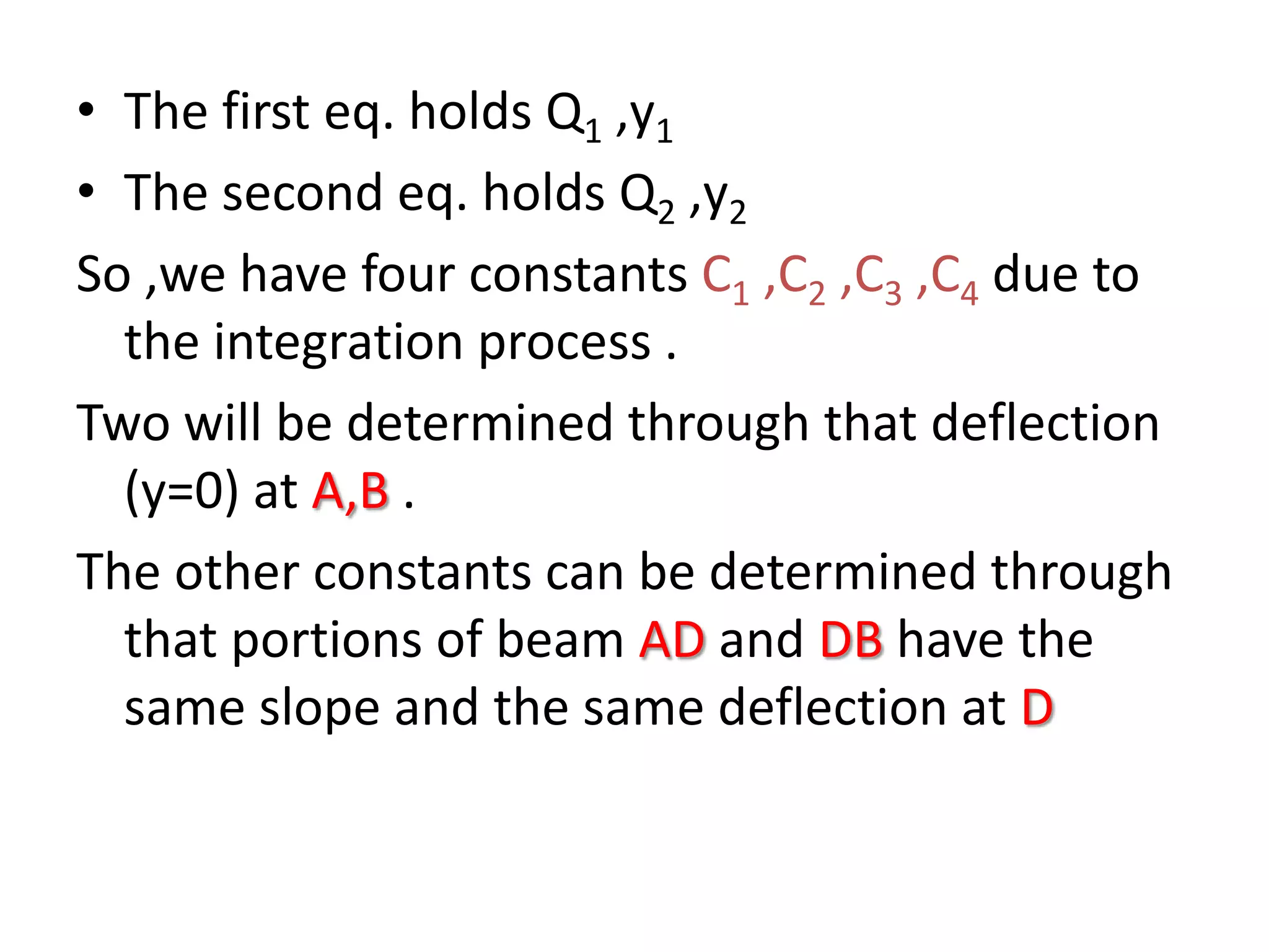 Deflection of beams | PPTX