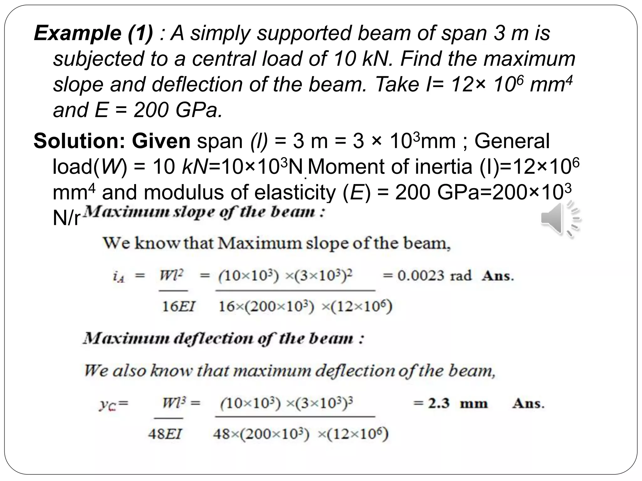 Deflection of Beams.pptx......pptx | Physics | Science
