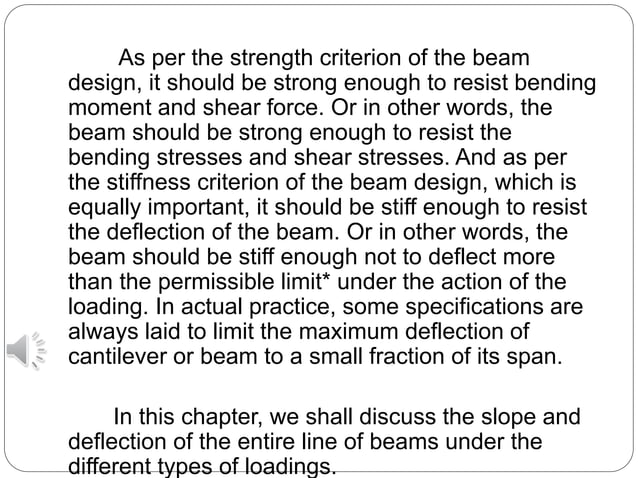 Deflection of Beams.pptx......pptx | Physics | Science