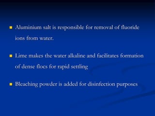 Defluoridation of water.pdf | Dental Health | Diseases and Conditions