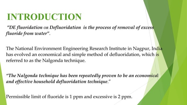 Defluoridation Techniques | PPTX