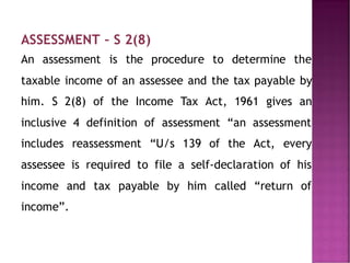 DEFNTONS of taxation law with explanation | PDF