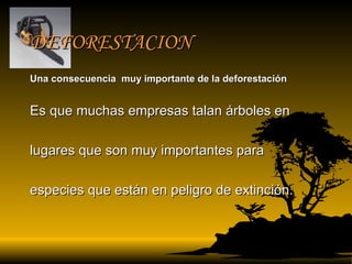 DEFORESTACIÓN | PPS