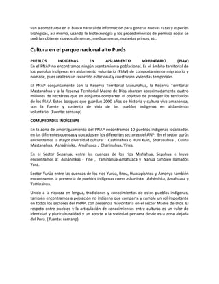 Deforestacion en el alto purus | PDF