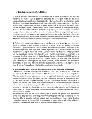 Deforestacion en el alto purus | PDF