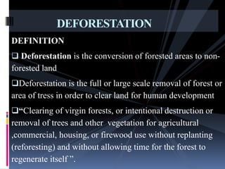 Deforestation | PPTX