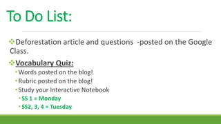 Deforestation * | PPTX