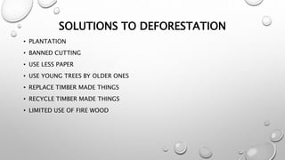 Deforestation | PPTX | Agriculture | Industries