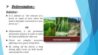 Deforestation | PPTX