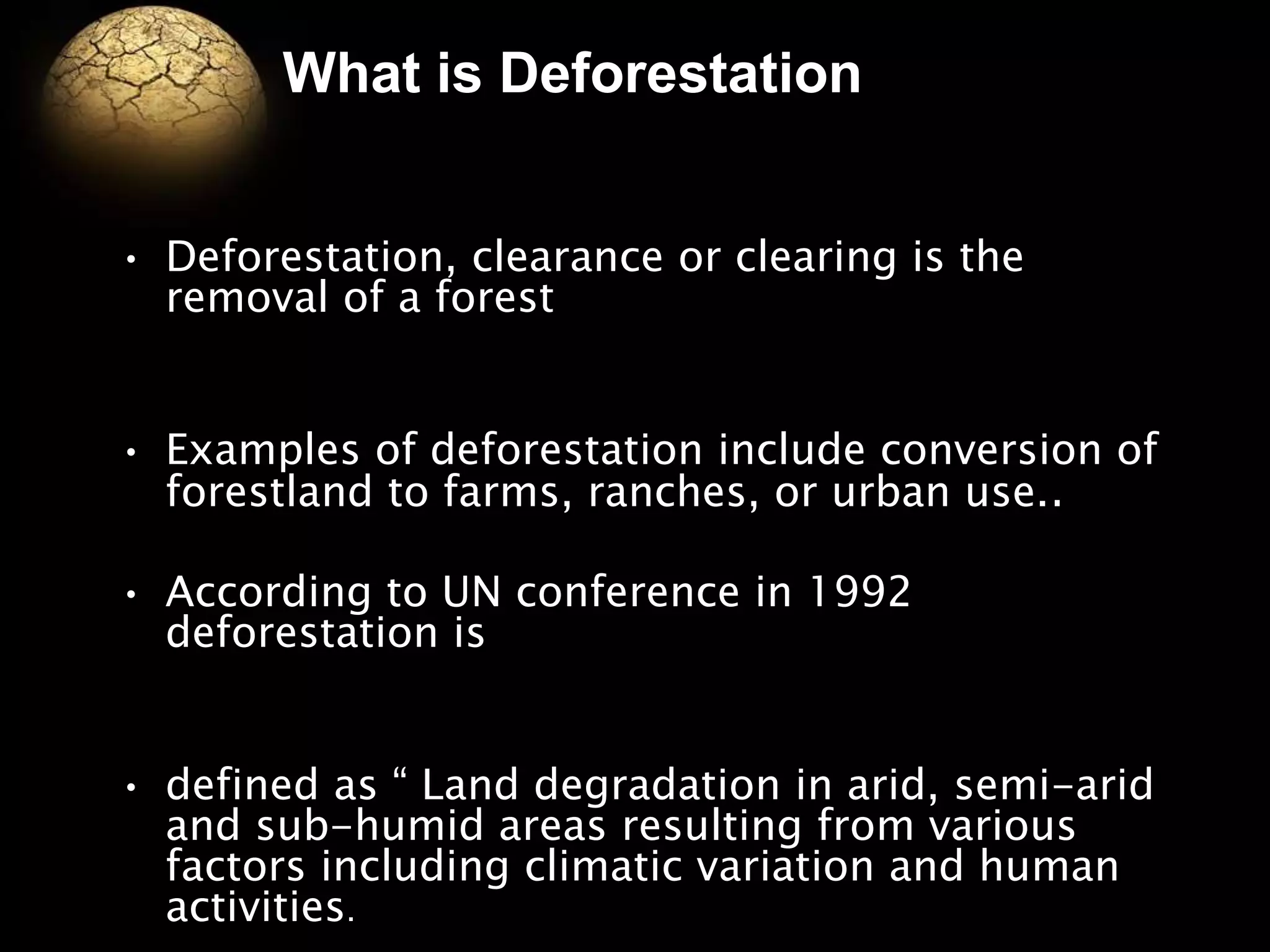 Deforestation | PPTX