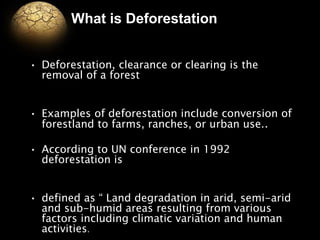Deforestation | PPTX