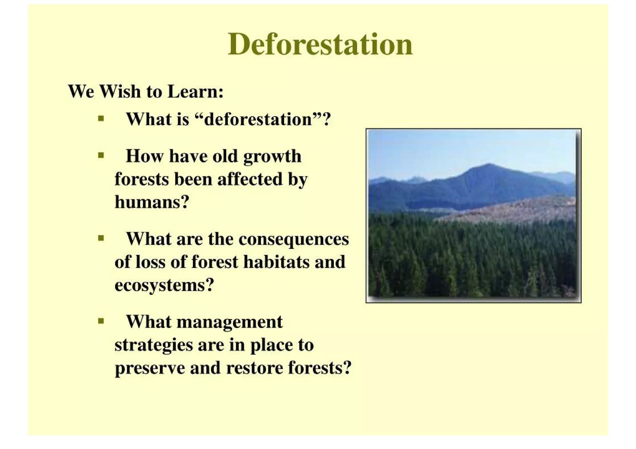 Deforestation | PDF