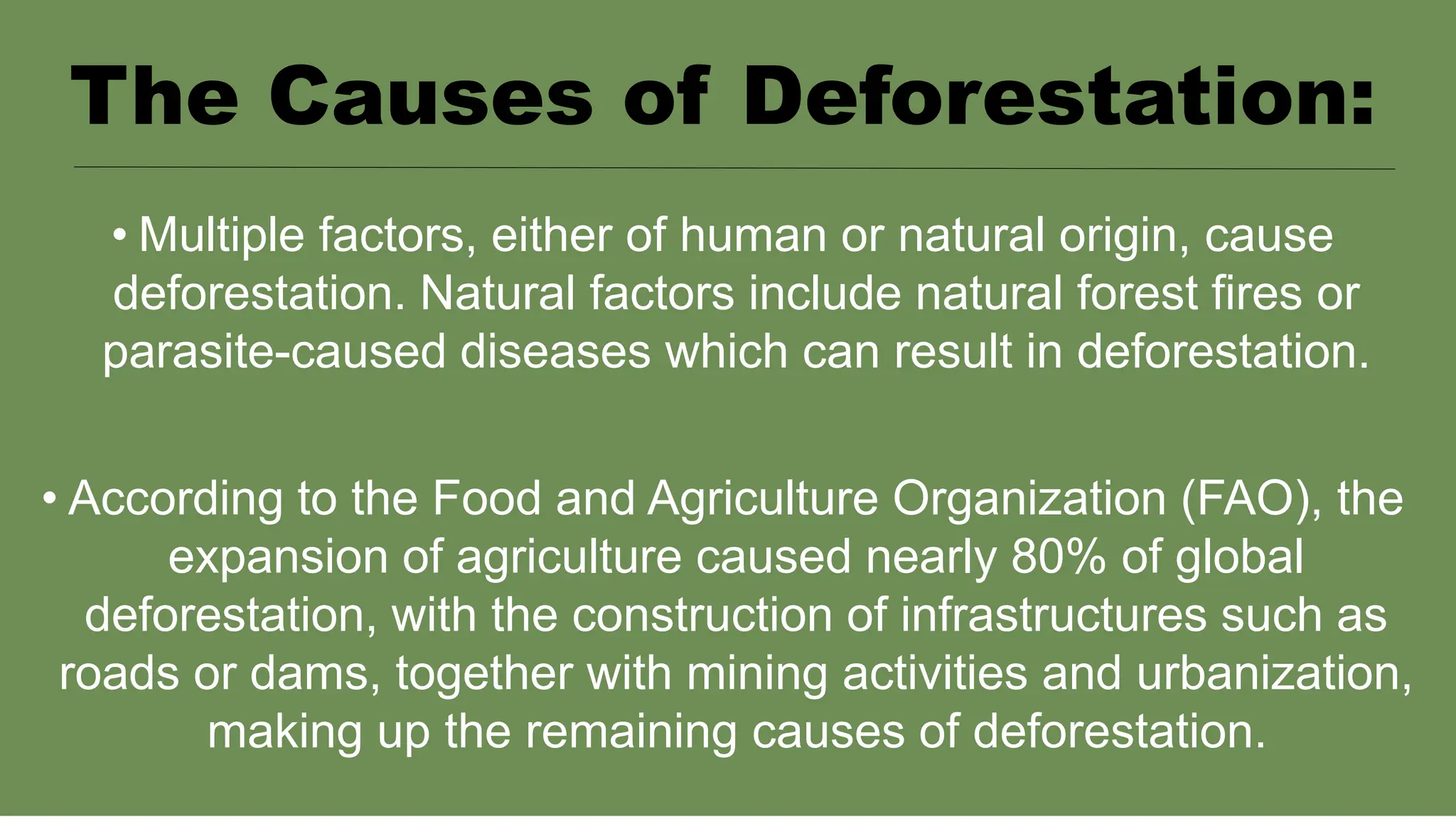 Deforestation. Environental Science College Course First Year | PPT ...