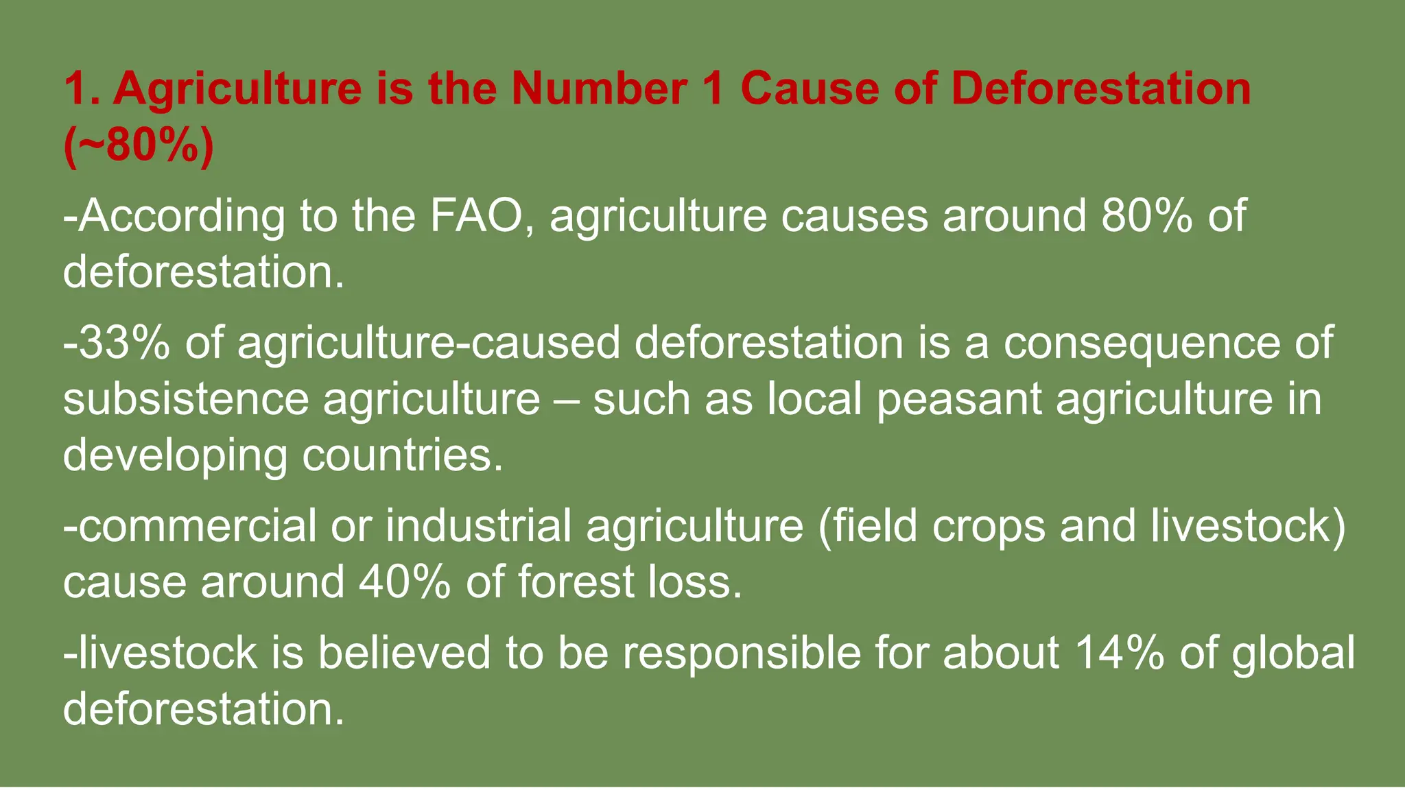 Deforestation. Environental Science College Course First Year | PPT ...