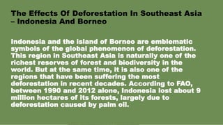 Deforestation. Environental Science College Course First Year | PPT ...