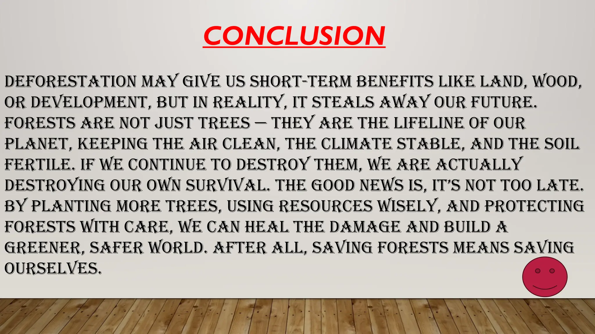 Deforestation, its definition, its causes, effect, solutions and .pptx