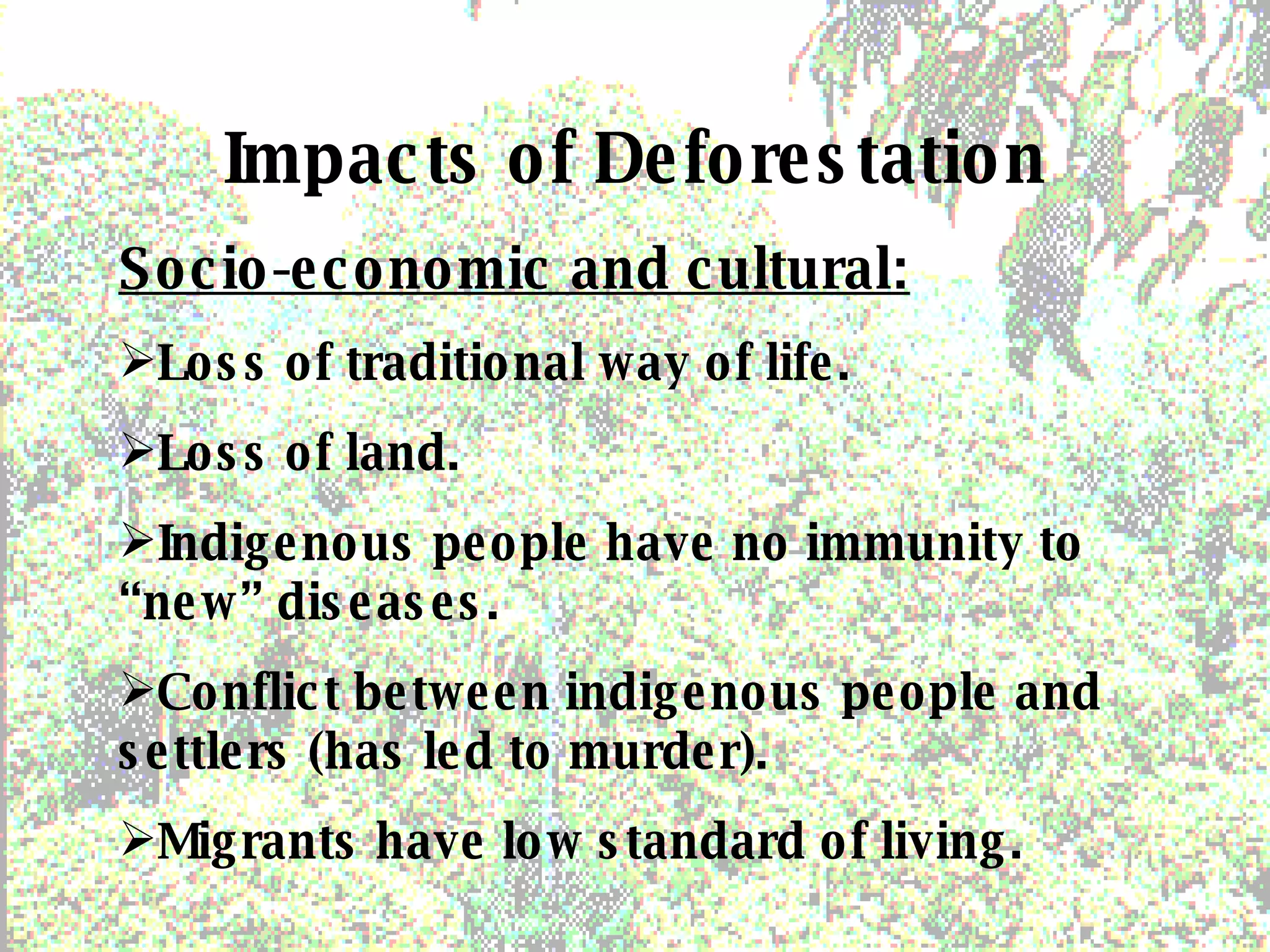 Deforestation Of The Tropical Rainforests | PPT