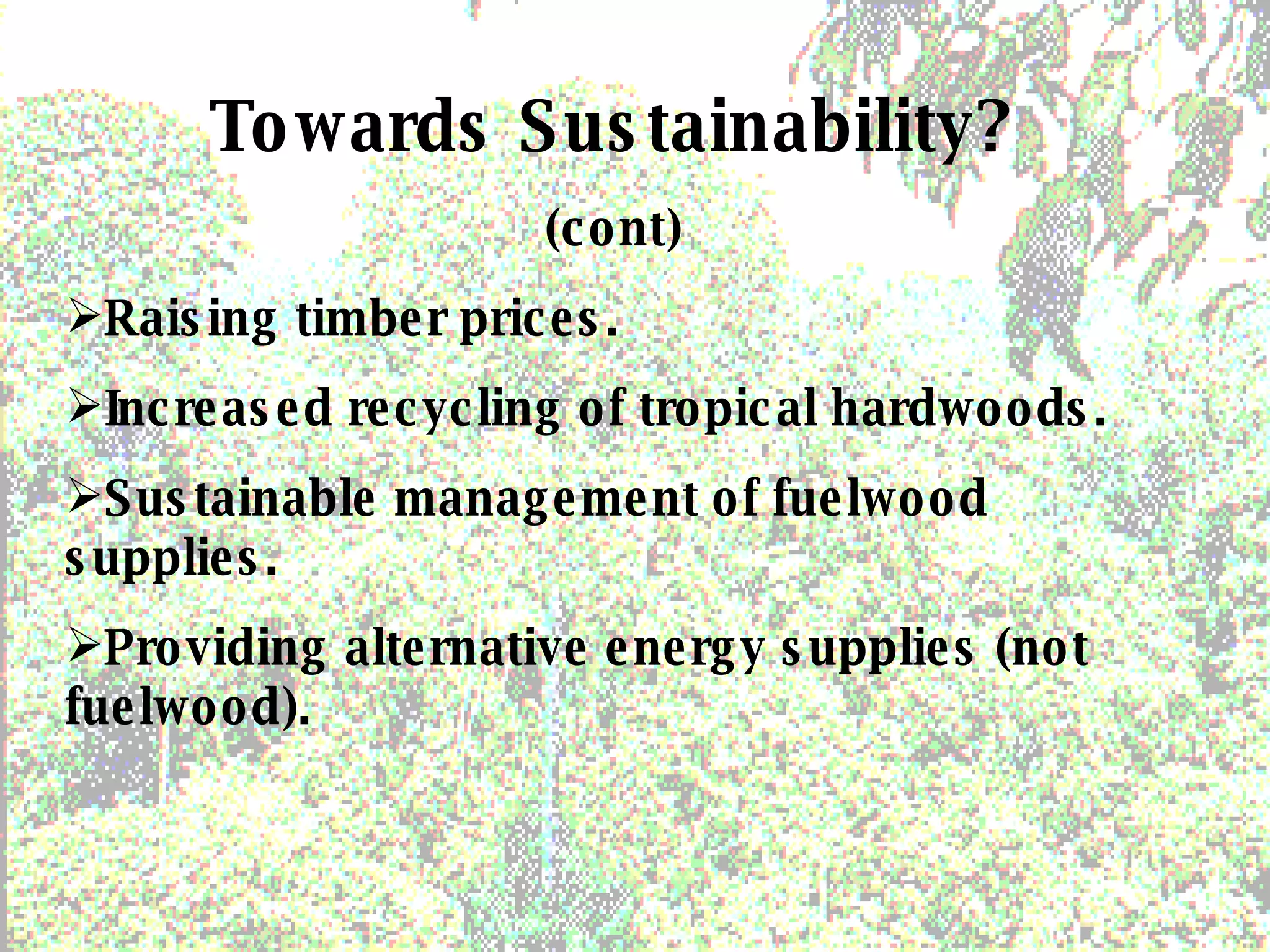 Deforestation Of The Tropical Rainforests | PPT