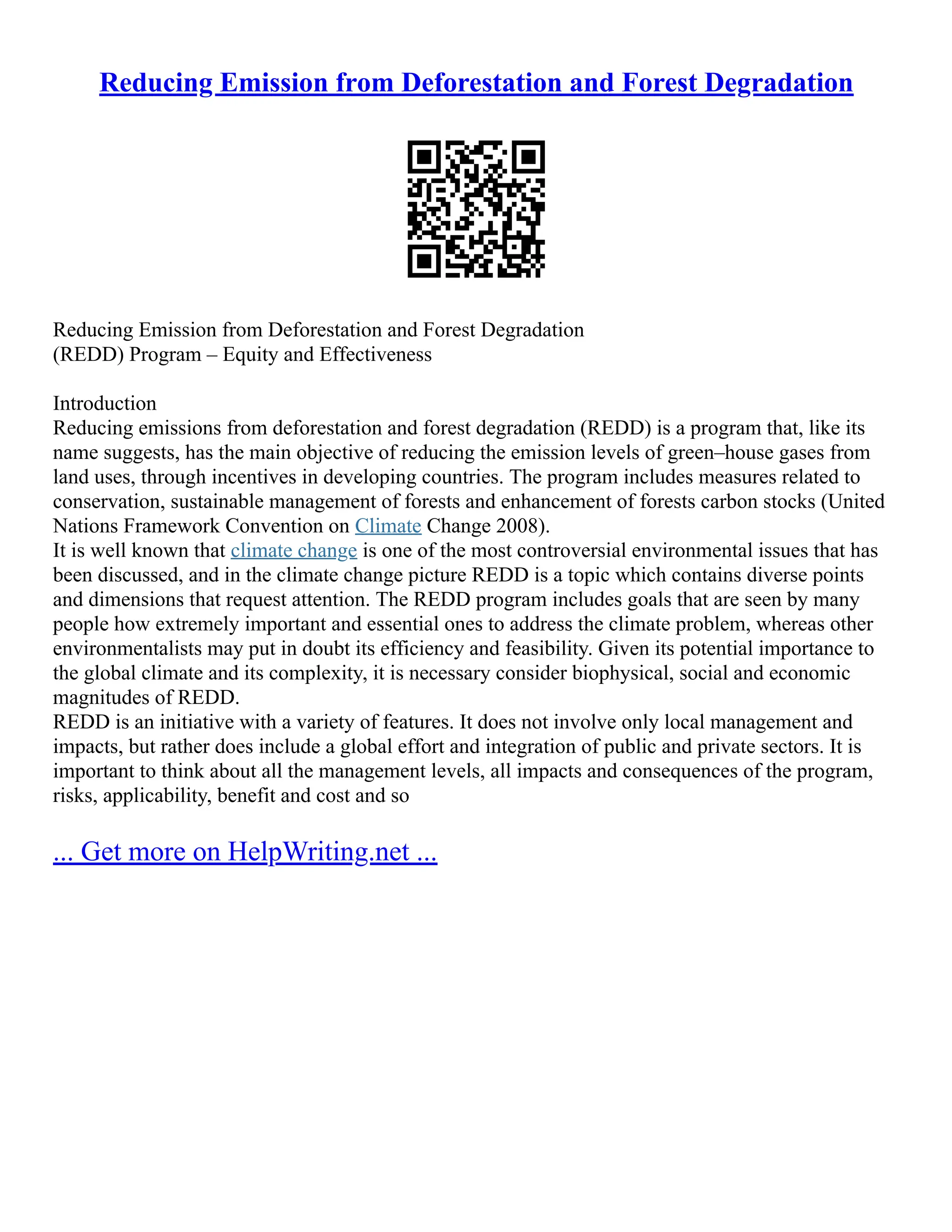 Deforestation And Its Effects On Deforestation | PDF