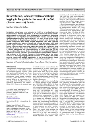 Deforestation bangladesh | PDF