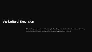 Deforestation Overview.pptx its about deforestation | PPTX