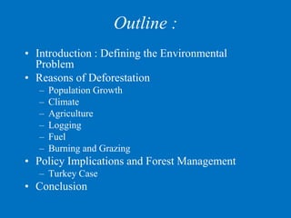 Deforestation presentation | PPT