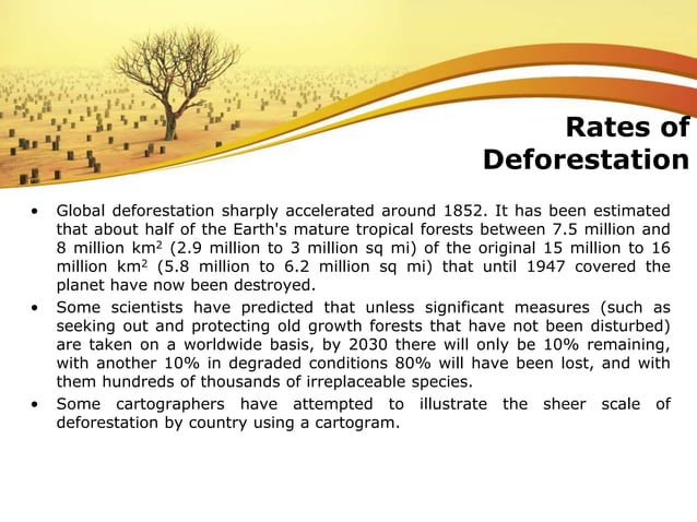 Deforestation | PPTX | Agriculture | Industries
