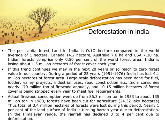 Deforestation | PPTX | Agriculture | Industries