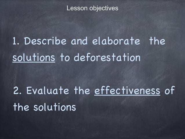 Deforestation solution and_limitation | PPT