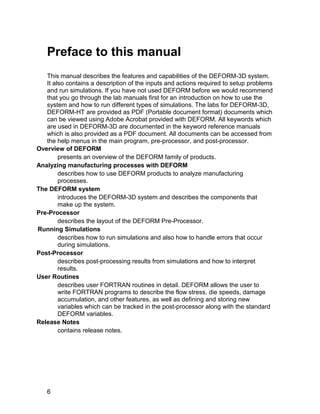 Deform 3 d v6.0 | PDF